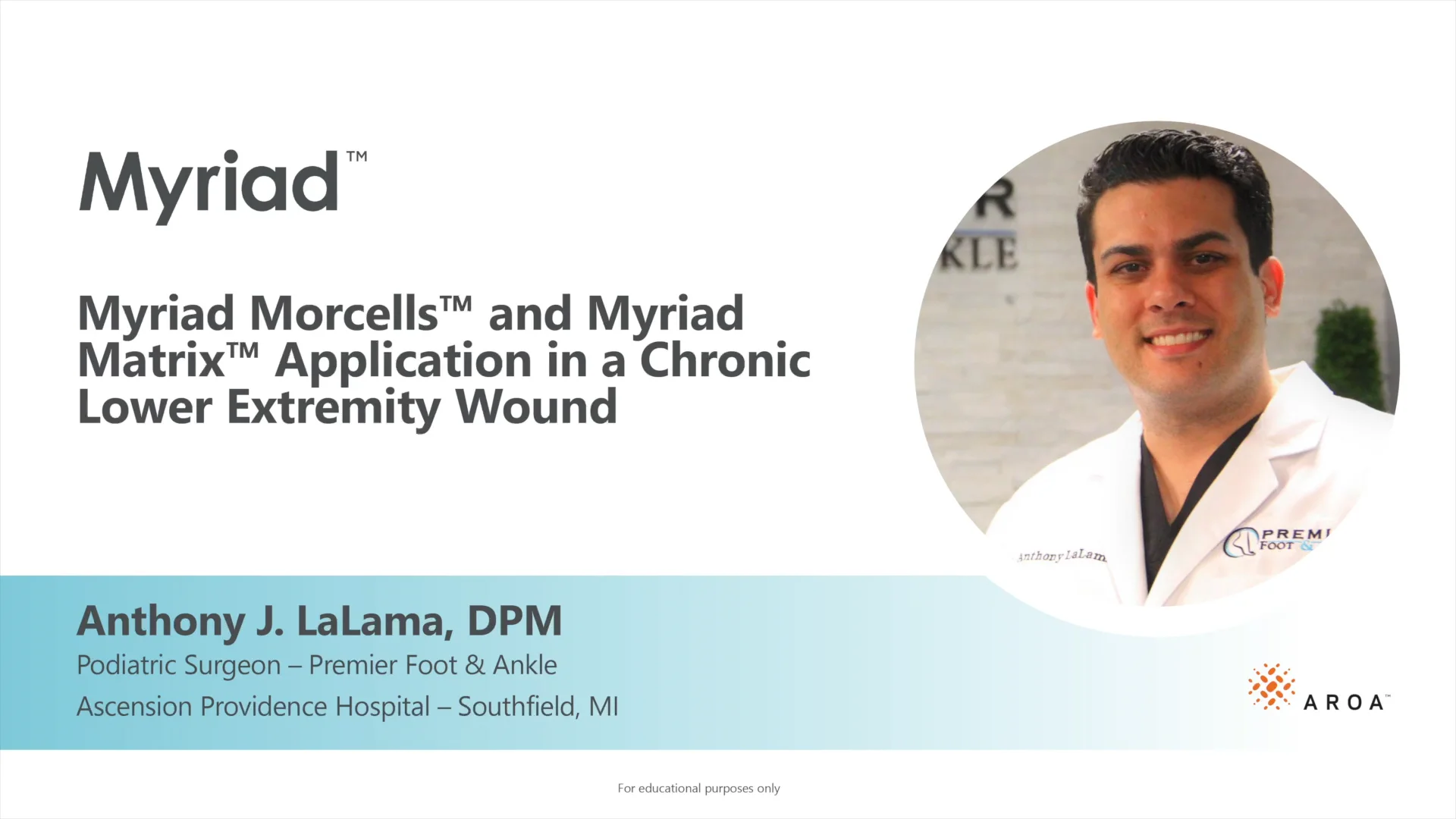 Myriad Morcells™ and Myriad Matrix™ Application in a Chronic Lower ...