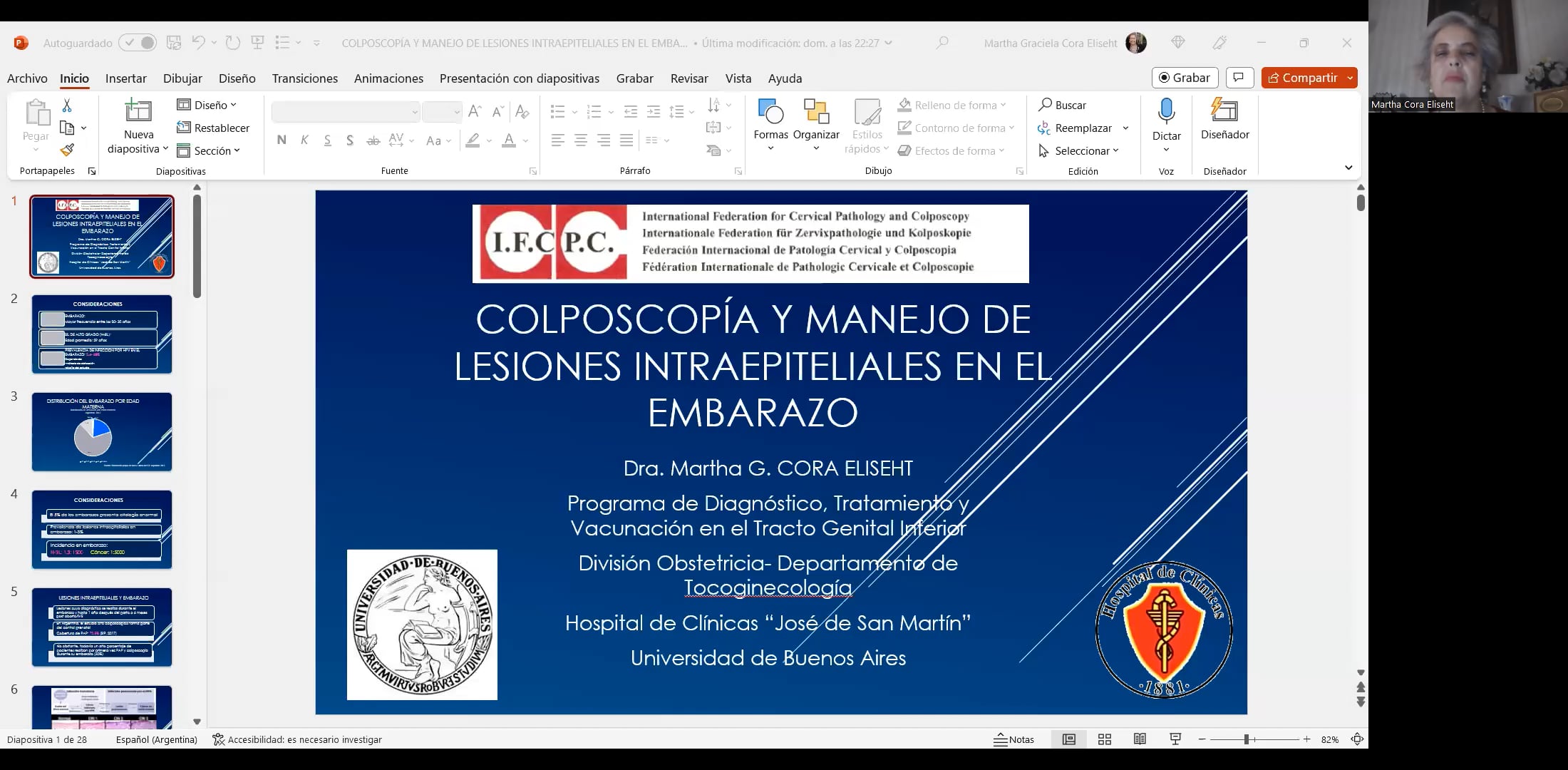 4.5 Dra. Cora Eliseht Colposcopía y manejo de LIE en el embarazo- Curso IFCPC on Vimeo