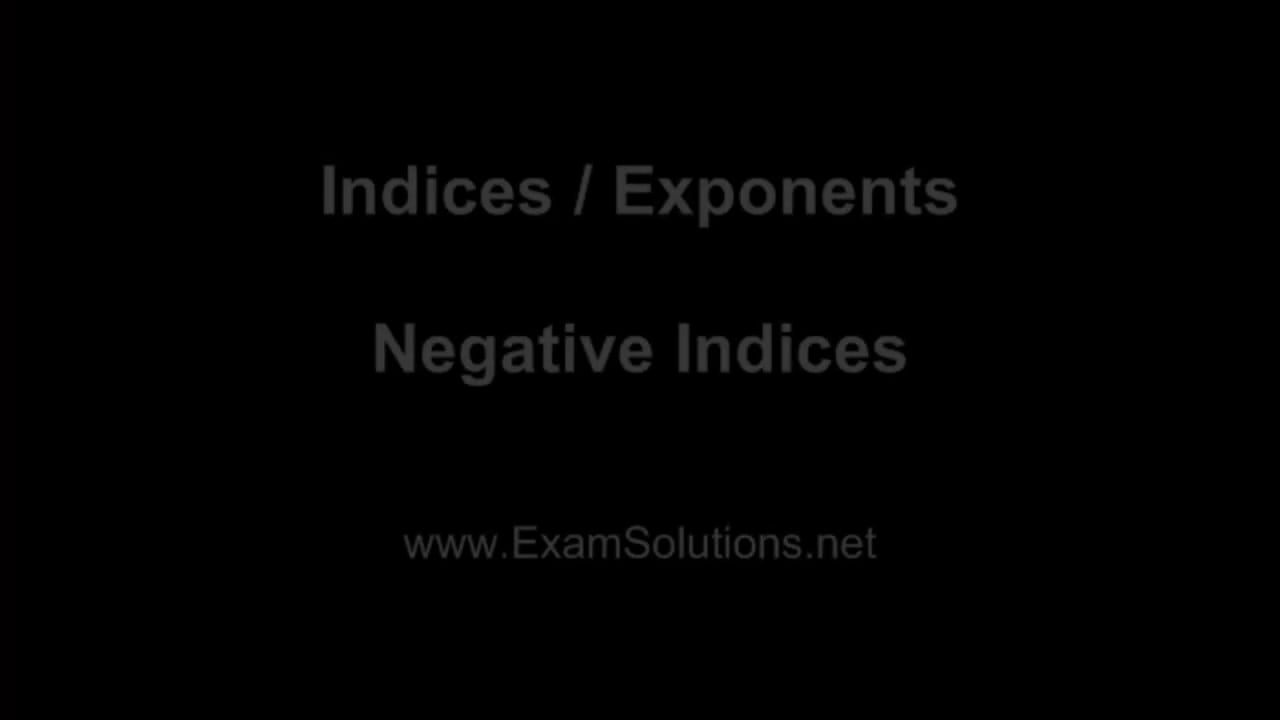 Algebra_Indices Introduction_Simplifying terms with negative powers ...