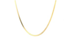 3mm 10kt Yellow Gold Herringbone Necklace