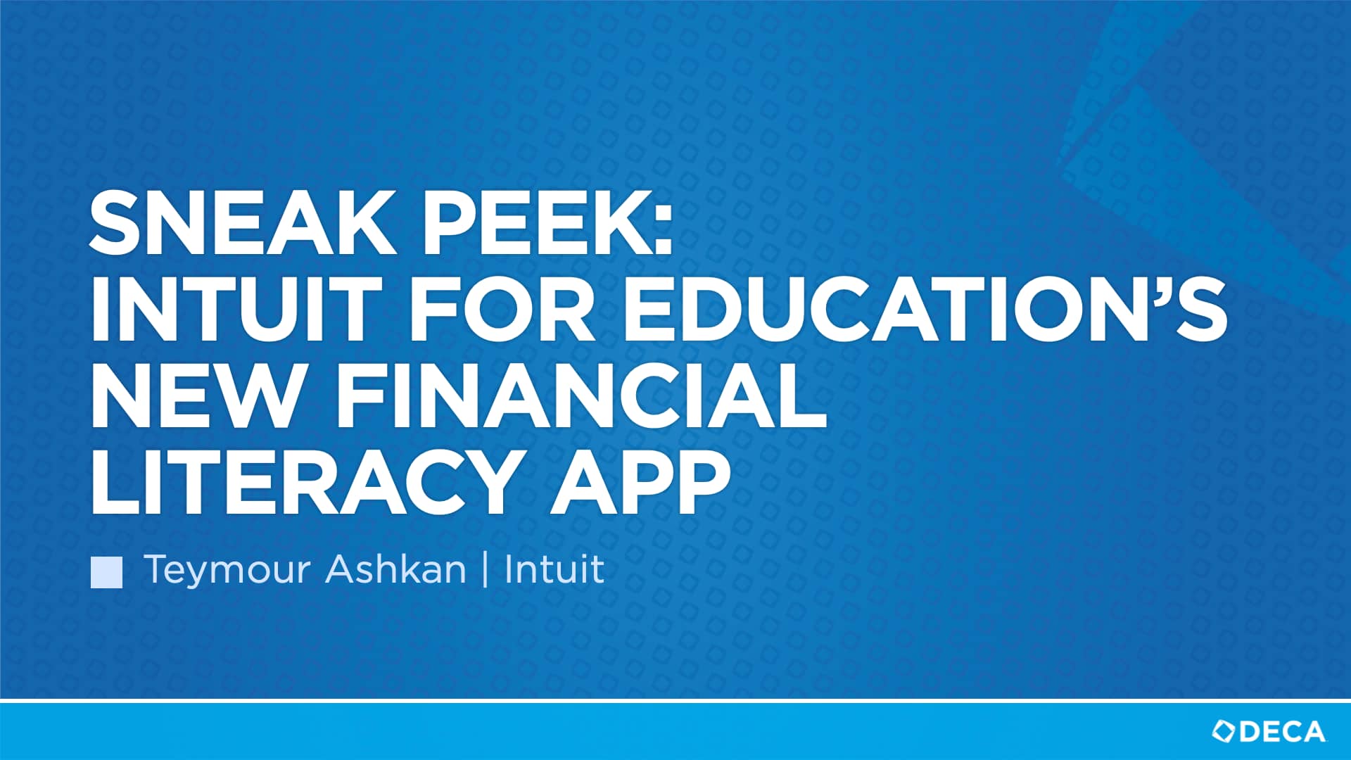 Sneak Peek: Intuit for Education's New Financial Literacy App on Vimeo