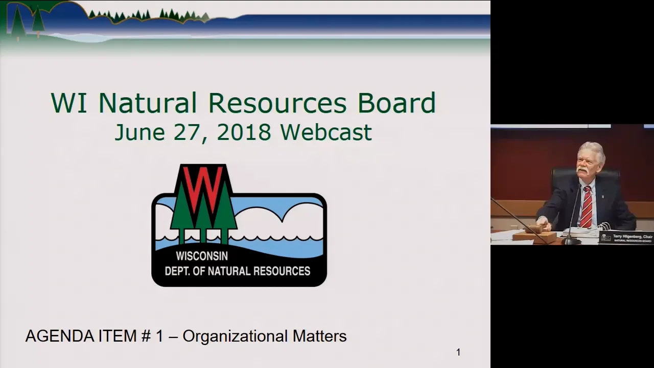 June 27, 2018 Natural Resources Board Meeting on Vimeo