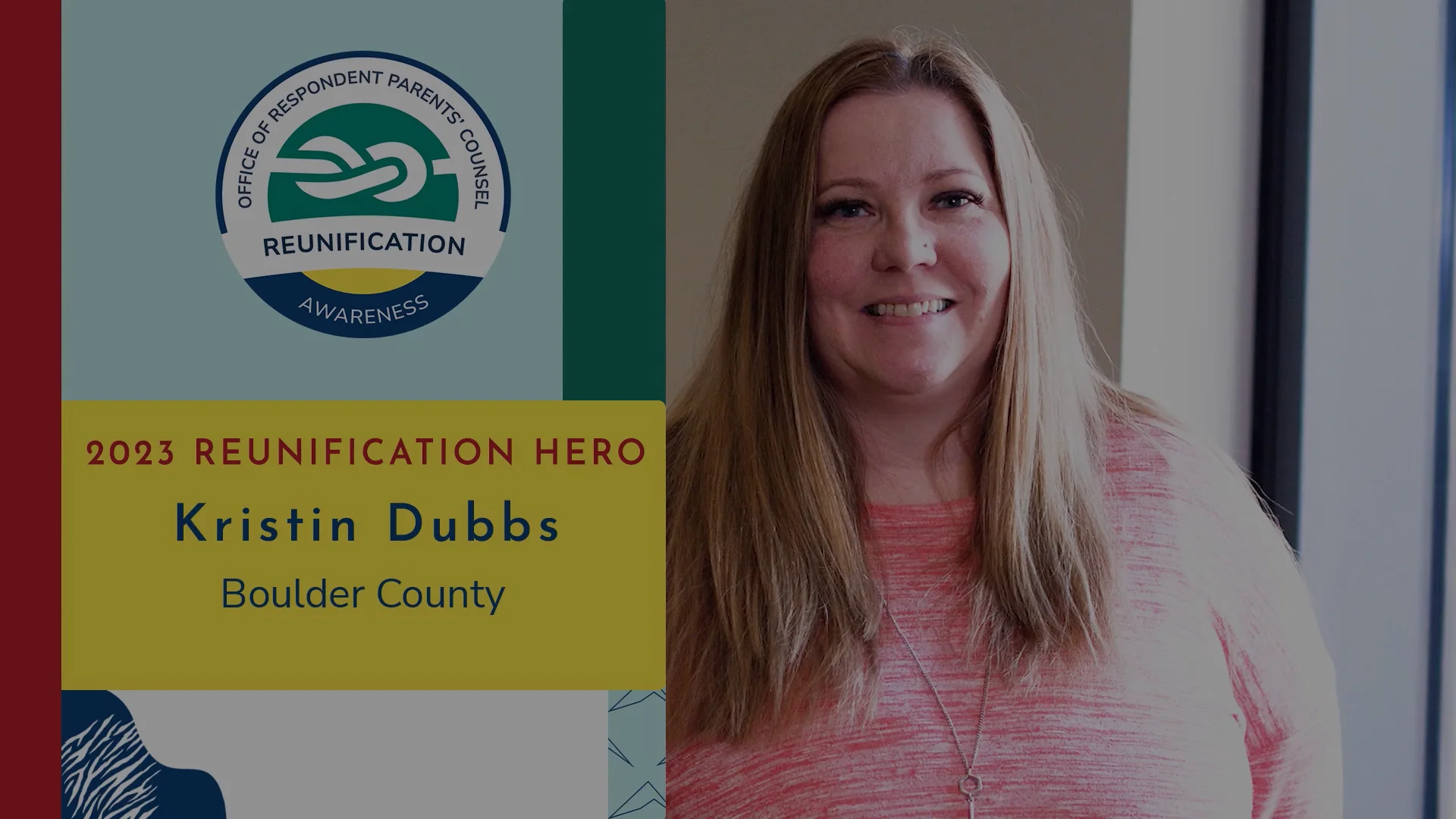 Reunification Hero: Kristin Dubbs on Vimeo
