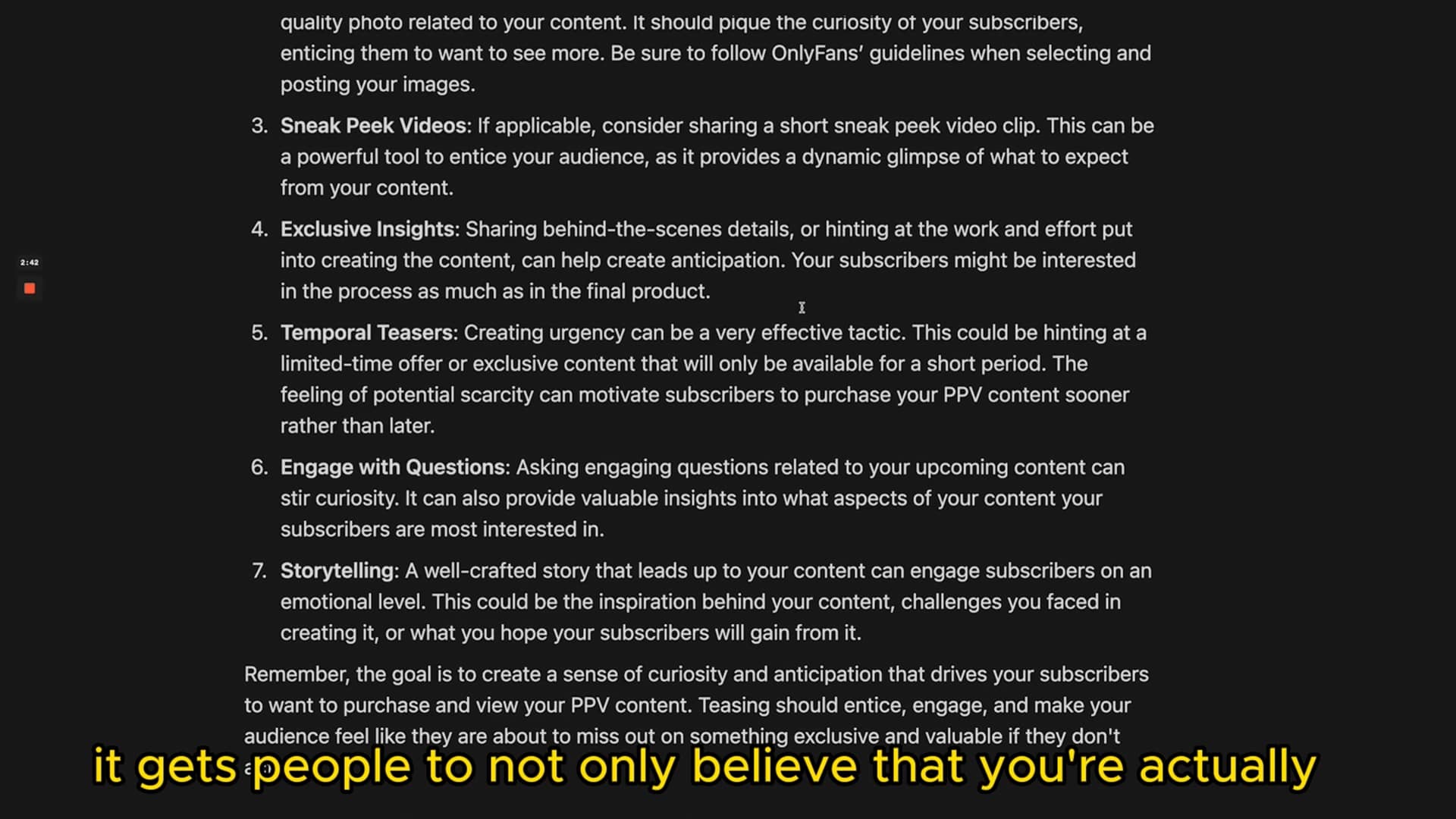 15 TEASING THE CONTENT on Vimeo