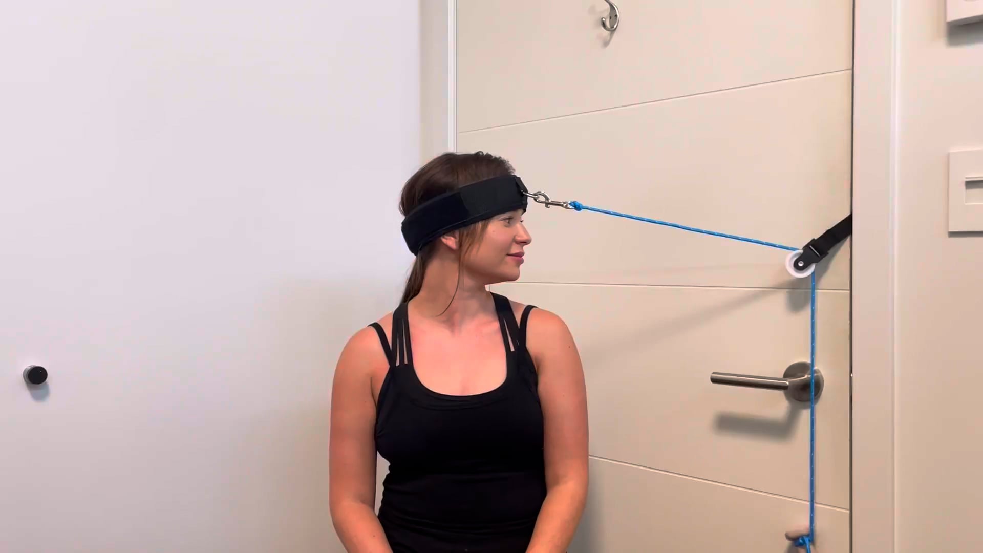 Cervical Right rotation full AROM, anterior pulley on Vimeo