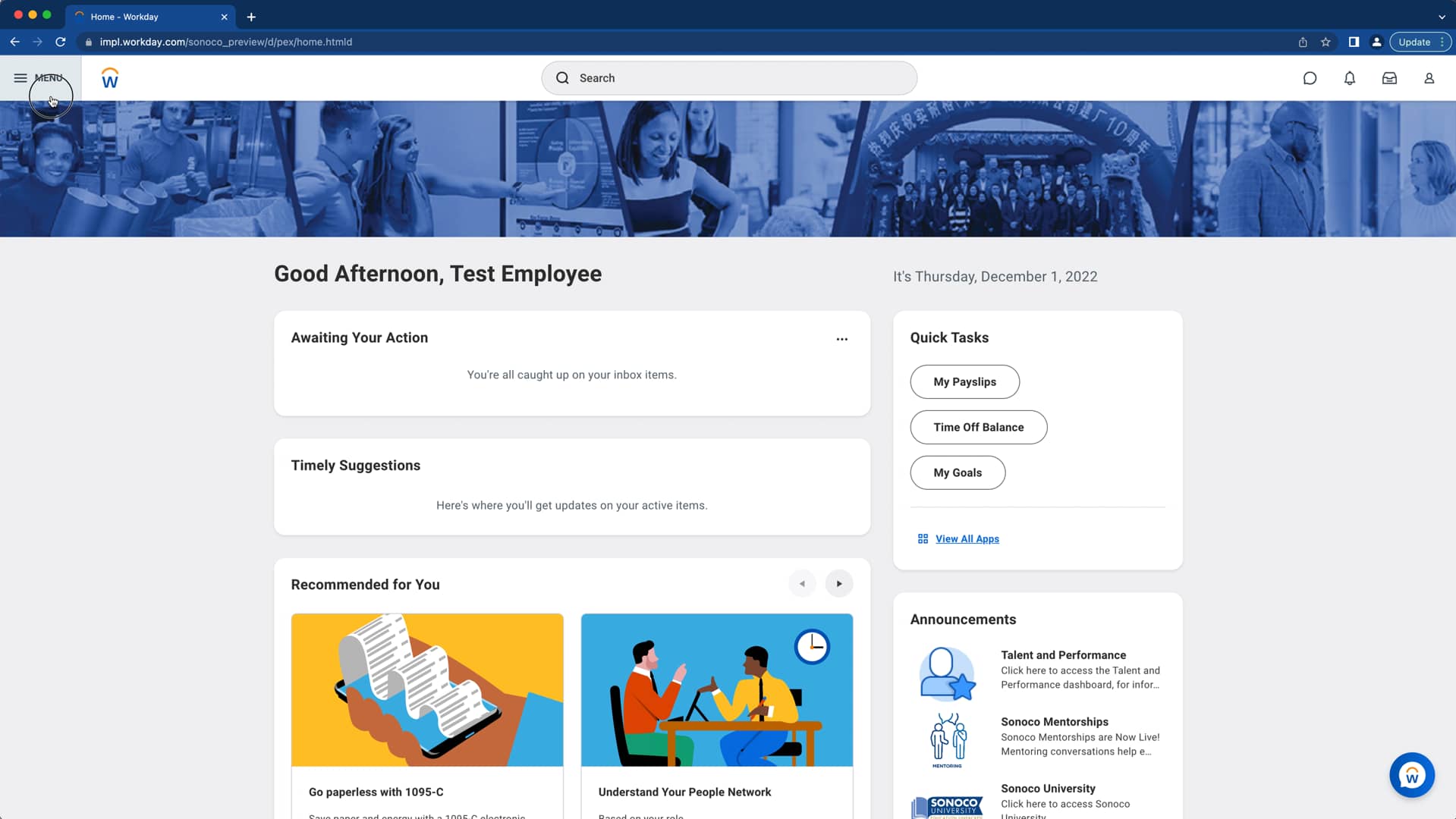 Updating Your Personal Information in Workday on Vimeo
