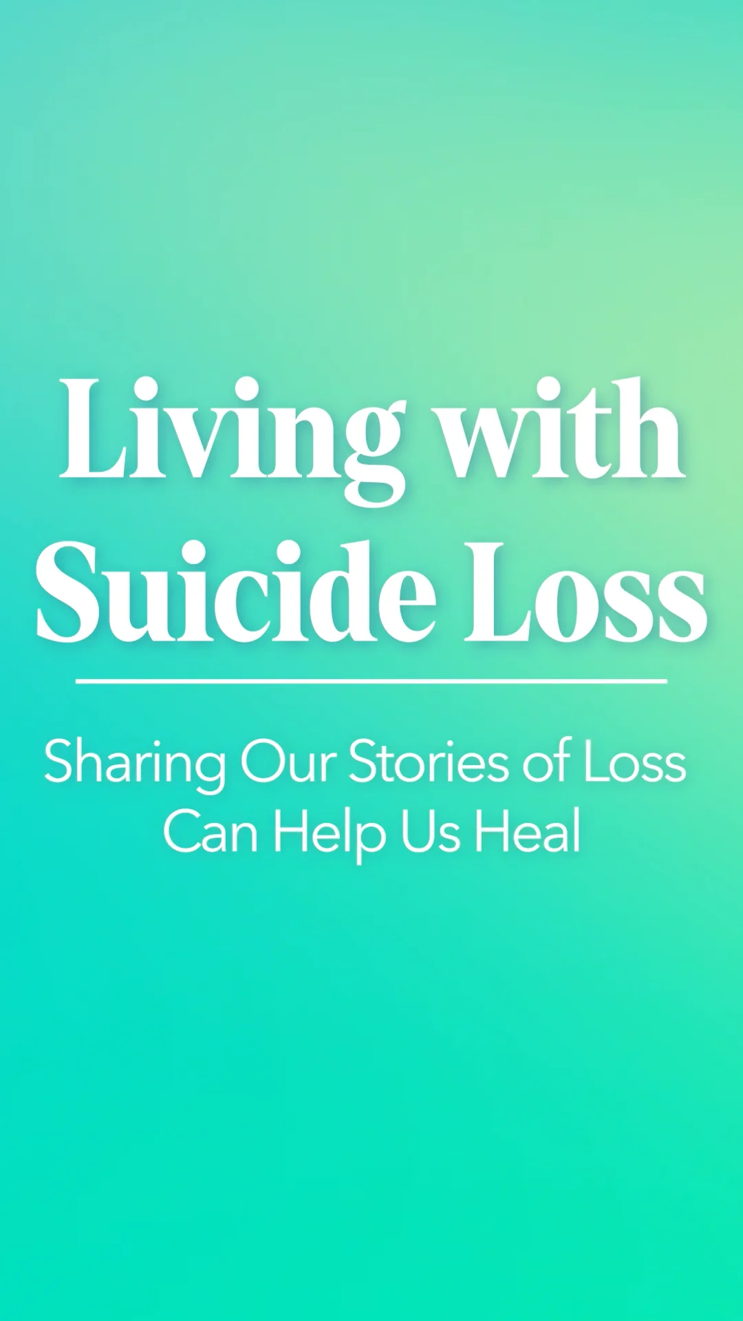 Josie Jesse - Sharing Our Stories of Loss Can Help Us Heal 9x16 v2_1 on ...