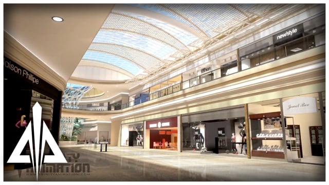 Shopping Mall Interior Render