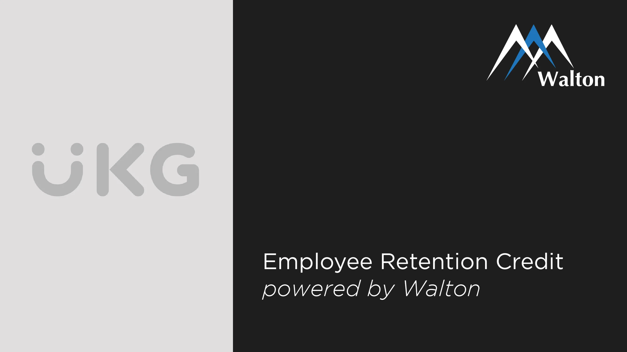 UKG's ERC solution – powered by Walton