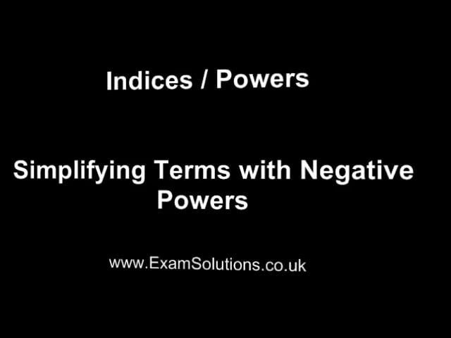 _Algebra_Indices Introduction_Fractions raised to a negative index ...