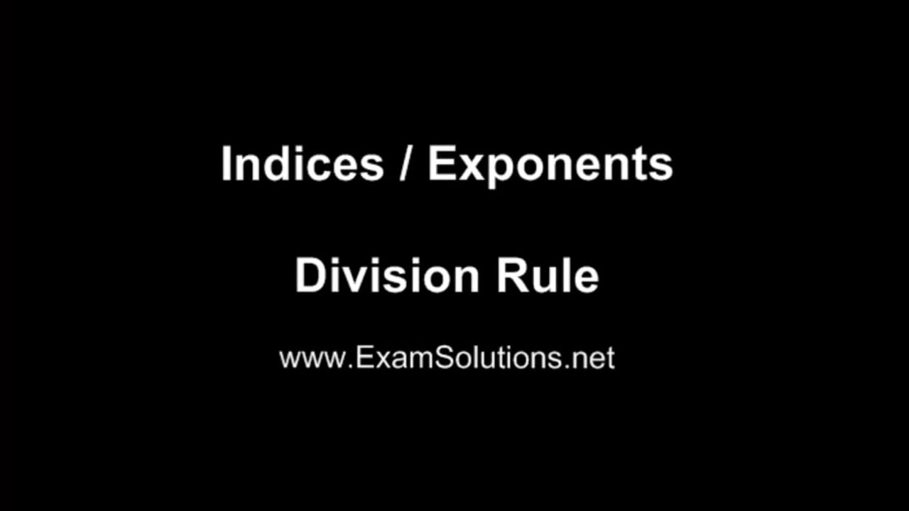 _Algebra_Indices Introduction_Multiplication rules for indices_Indices ...