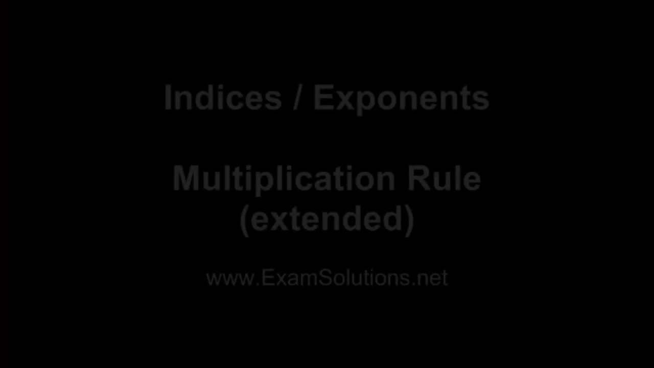 _Algebra_Indices Introduction_Introduction to indices (exponents ...