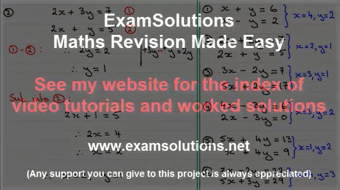 _Algebra_Simultaneous equations_Same y terms but both signs are ...