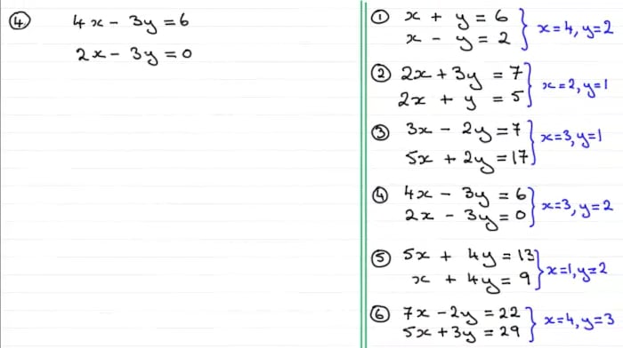 _Algebra_Simultaneous equations_Substitution methods (Quadratic ...