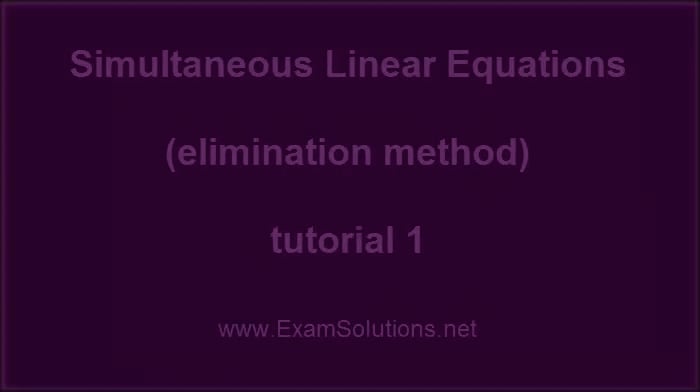 _Algebra_Simultaneous equations_Neither x term nor y term are the same_Simultaneous Equations ...