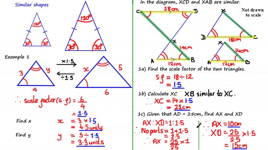 _Geometry_Similar Shapes_Scale factor of length, surface area and ...
