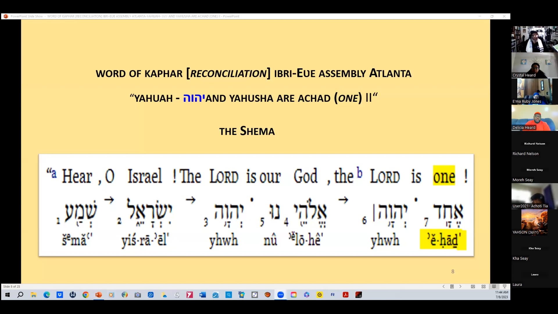 7-8-2023: YAHUAH and YAHUSHA are One, Part II on Vimeo