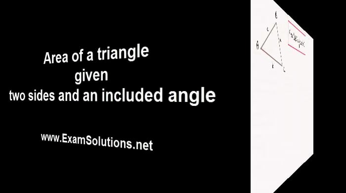 _Geometry_Trigonometry Non Right Angled Triangles_Sine rule_Area of a ...