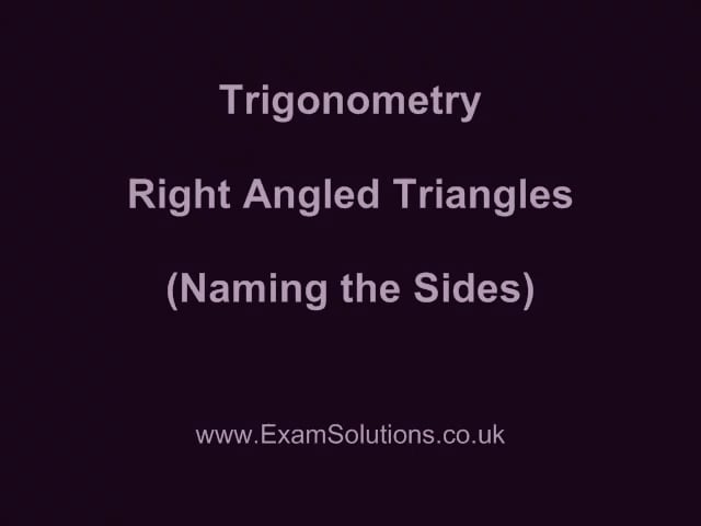 _Geometry_Trigonometry Right Angled Triangles_Introduction to ...