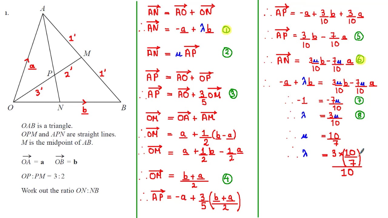 _Geometry_Vectors_Addition and subtraction of vectors 2d_Vector ...