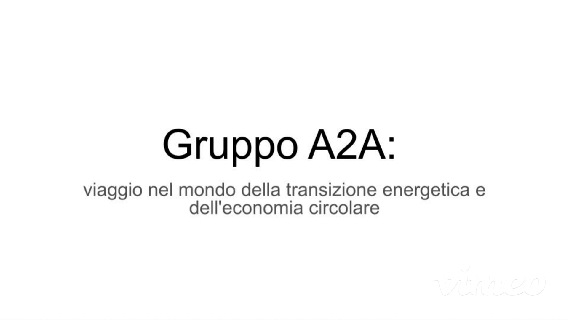 Gruppo A2A on Vimeo