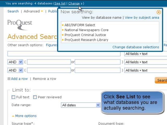 ProQuest Article Databases - Basic Search Steps on Vimeo