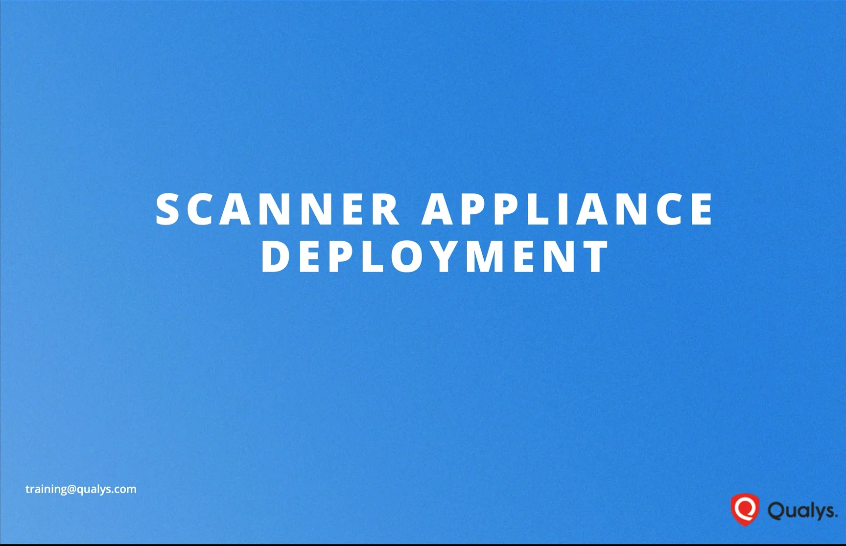 Scanner Deployment in vCenter