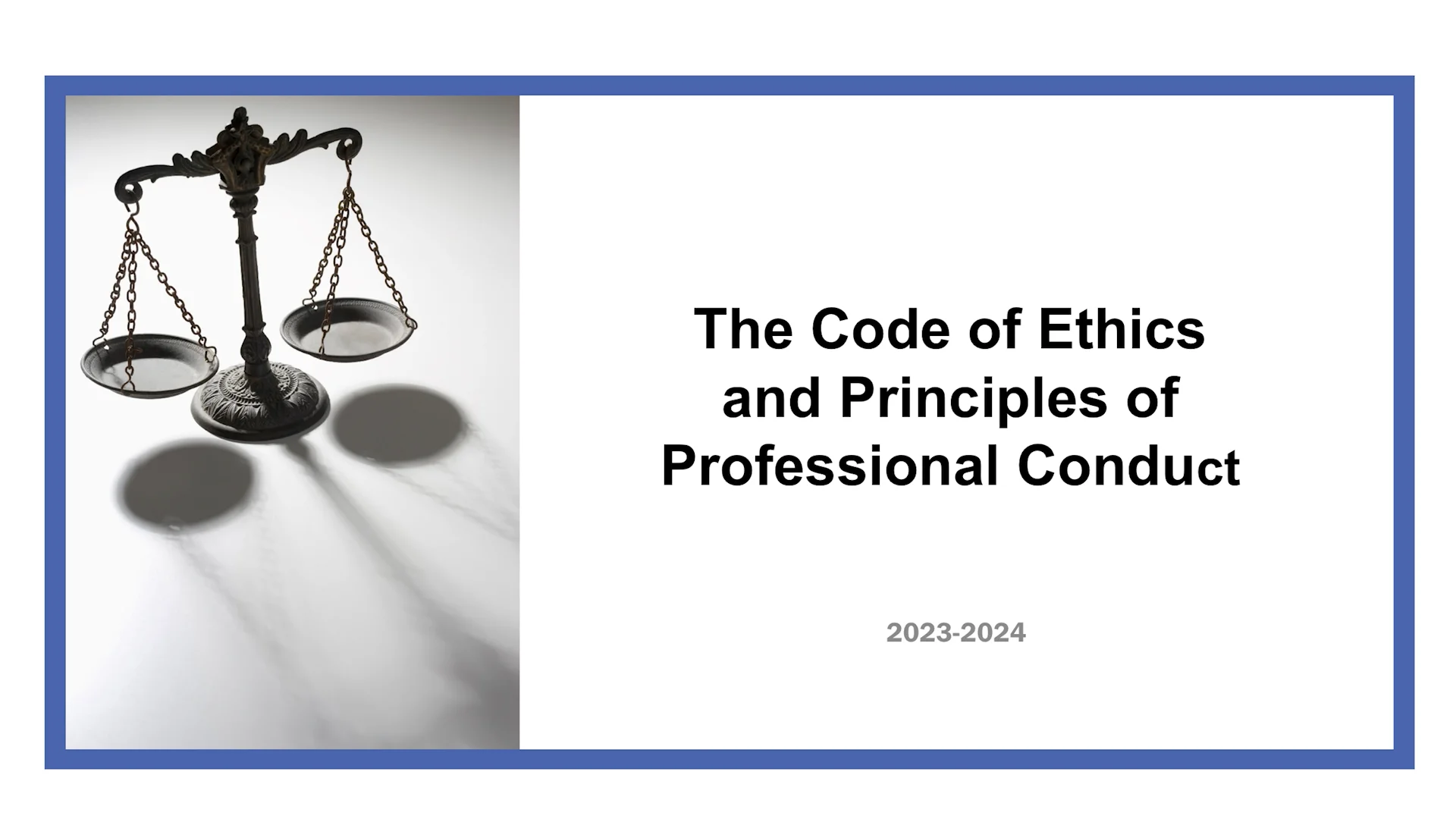 Code of Ethics & Principles 2023 on Vimeo