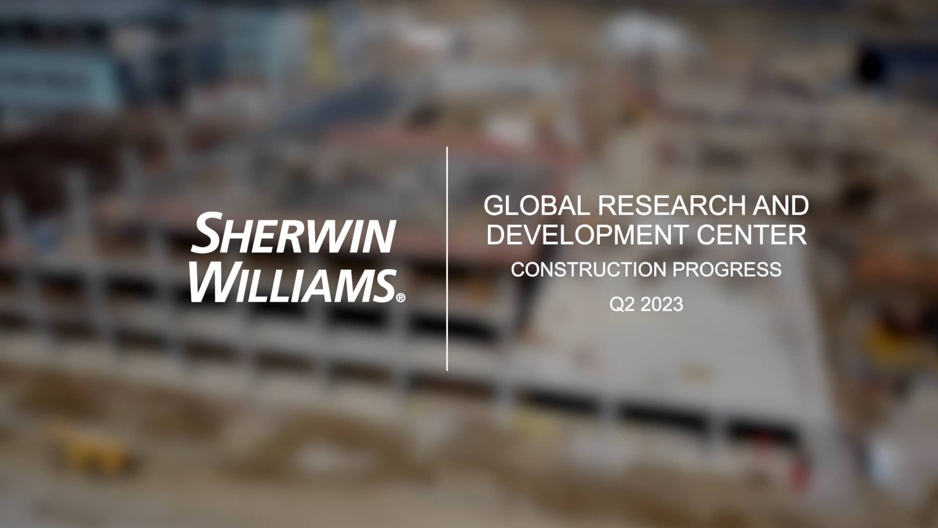 Sherwin-Williams Global Research & Development Center Construction ...