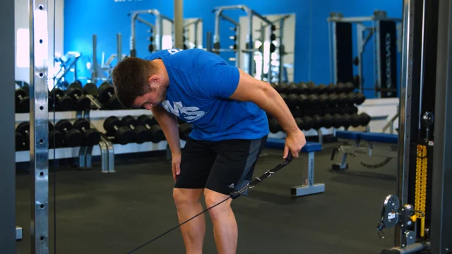 One Arm Cable Tricep Kickback