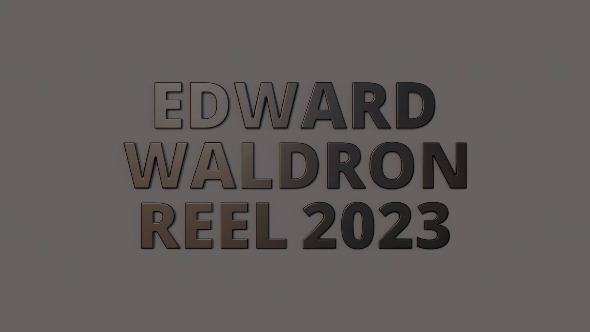 Ed Waldron - Showreel 2023 on Vimeo