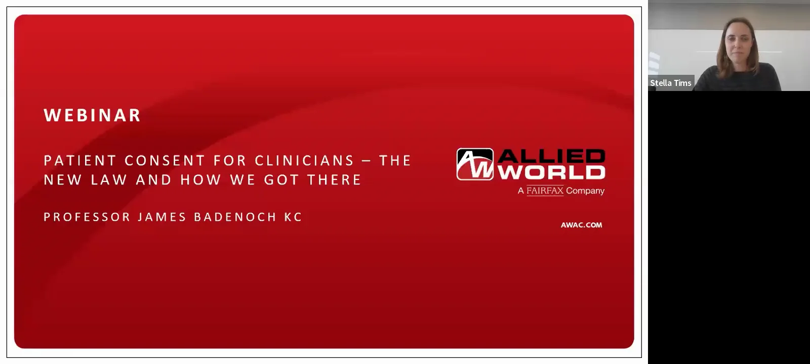 Patient Consent for Clinicians - with Professor James Badenoch KC on Vimeo