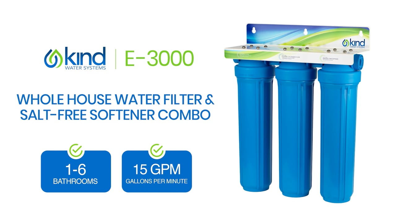 Kind Water System E-3000 Whole-House Water Filter and Salt-Free ...