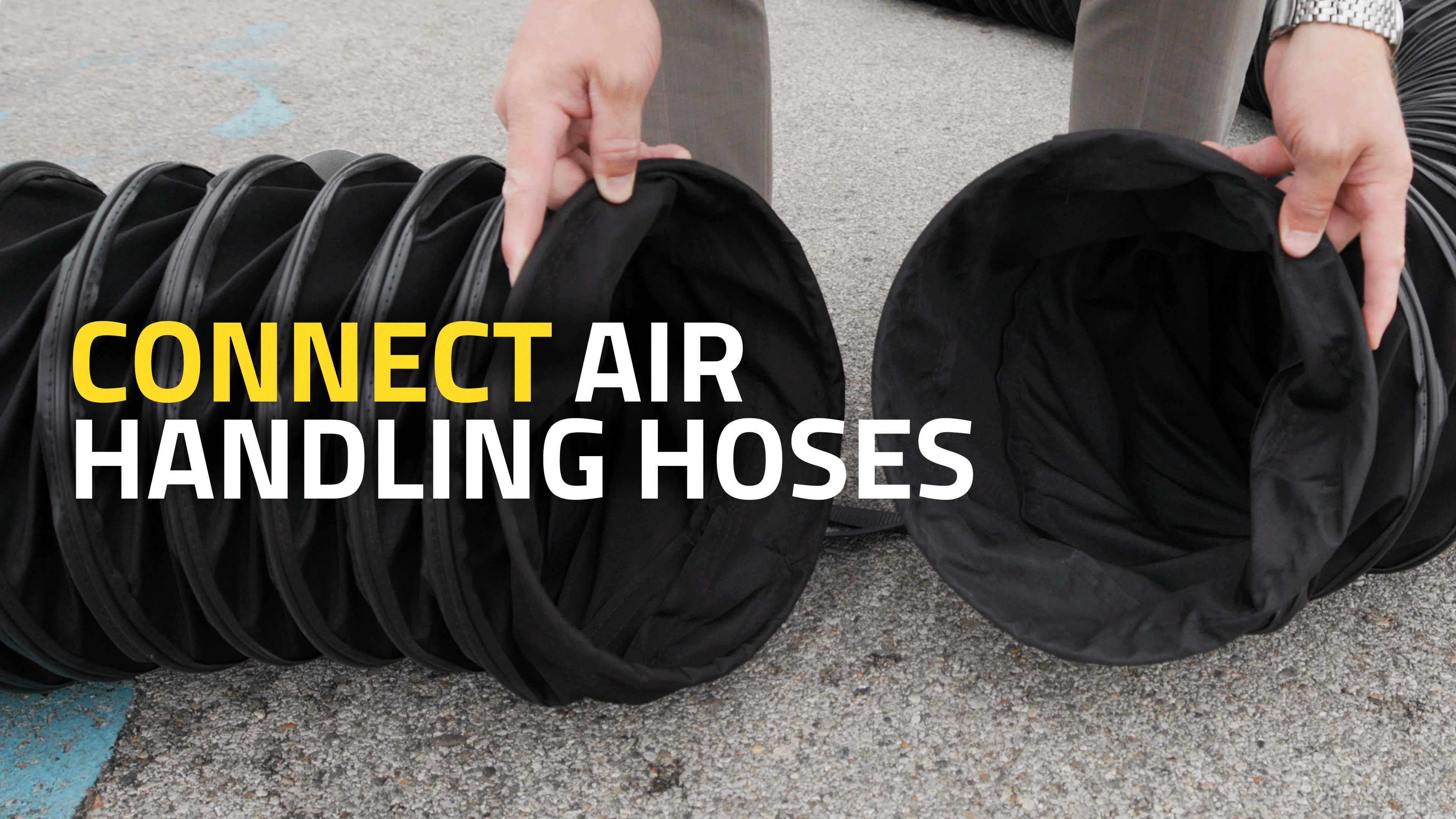 How To Connect Wire Rope Ducting Hoses on Vimeo