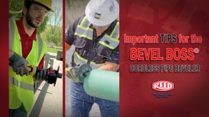 Bevel Boss® Cordless Pipe Bevelers | Reed Manufacturing