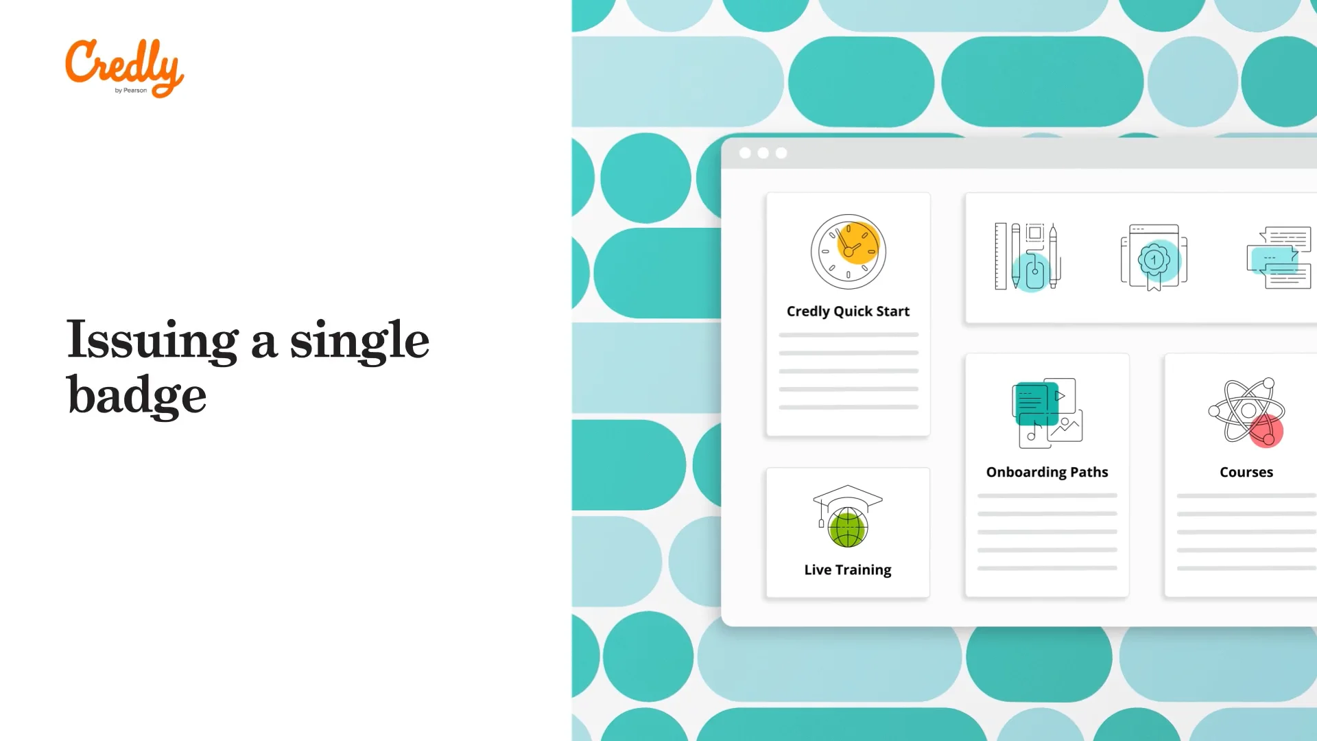 Issuing a Single Badge