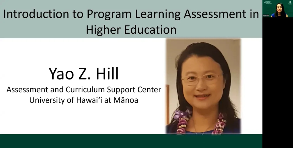 Introduction to Program Learning Assessment