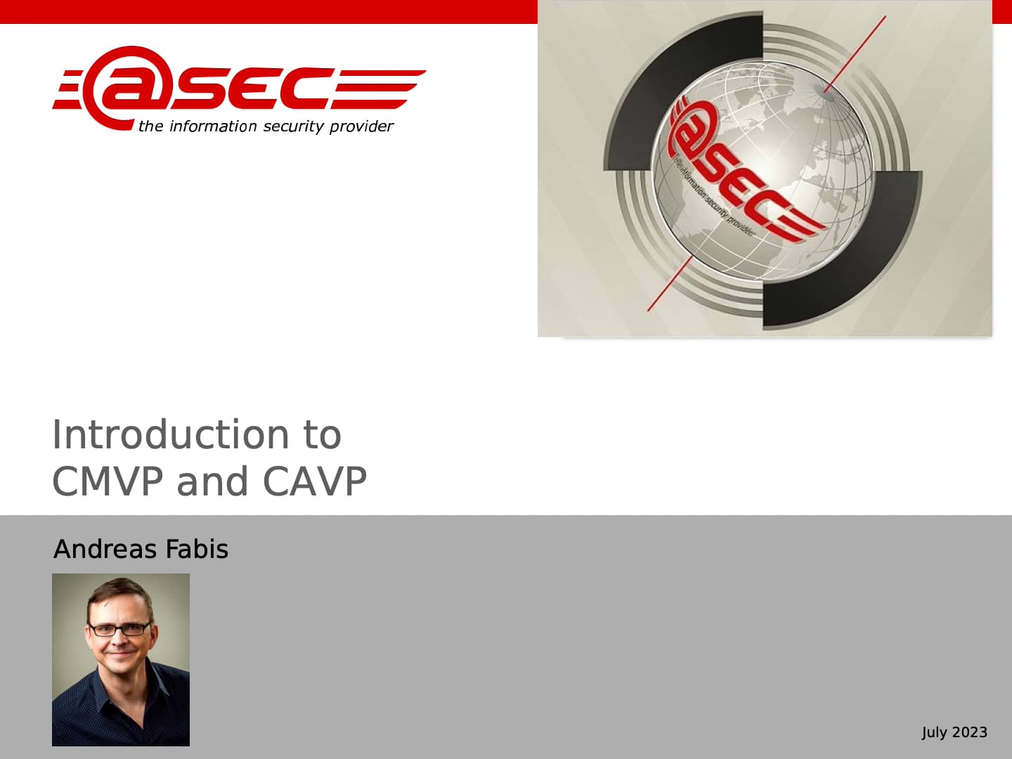 Introduction to the CMVP and CAVP on Vimeo