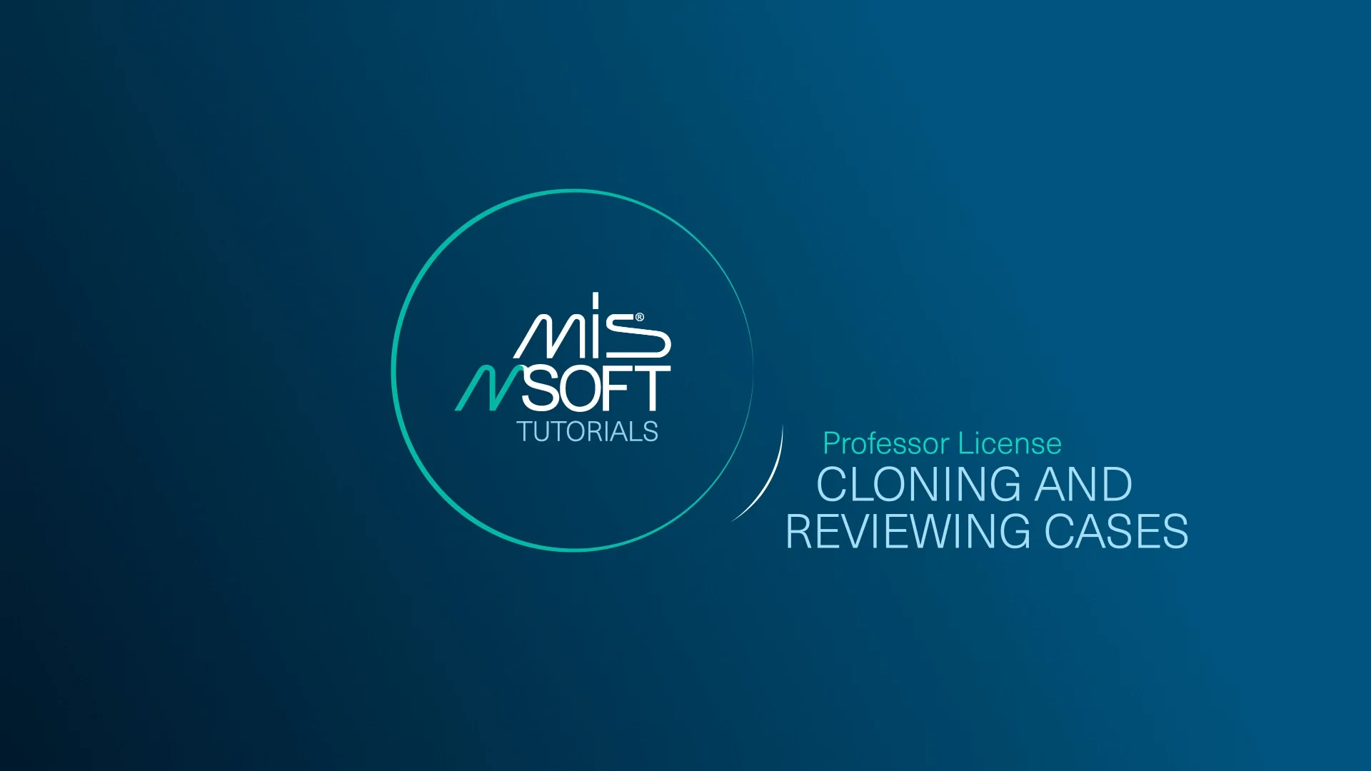 MSOFT Professor License Tutorial: Cloning and Reviewing Cases on Vimeo
