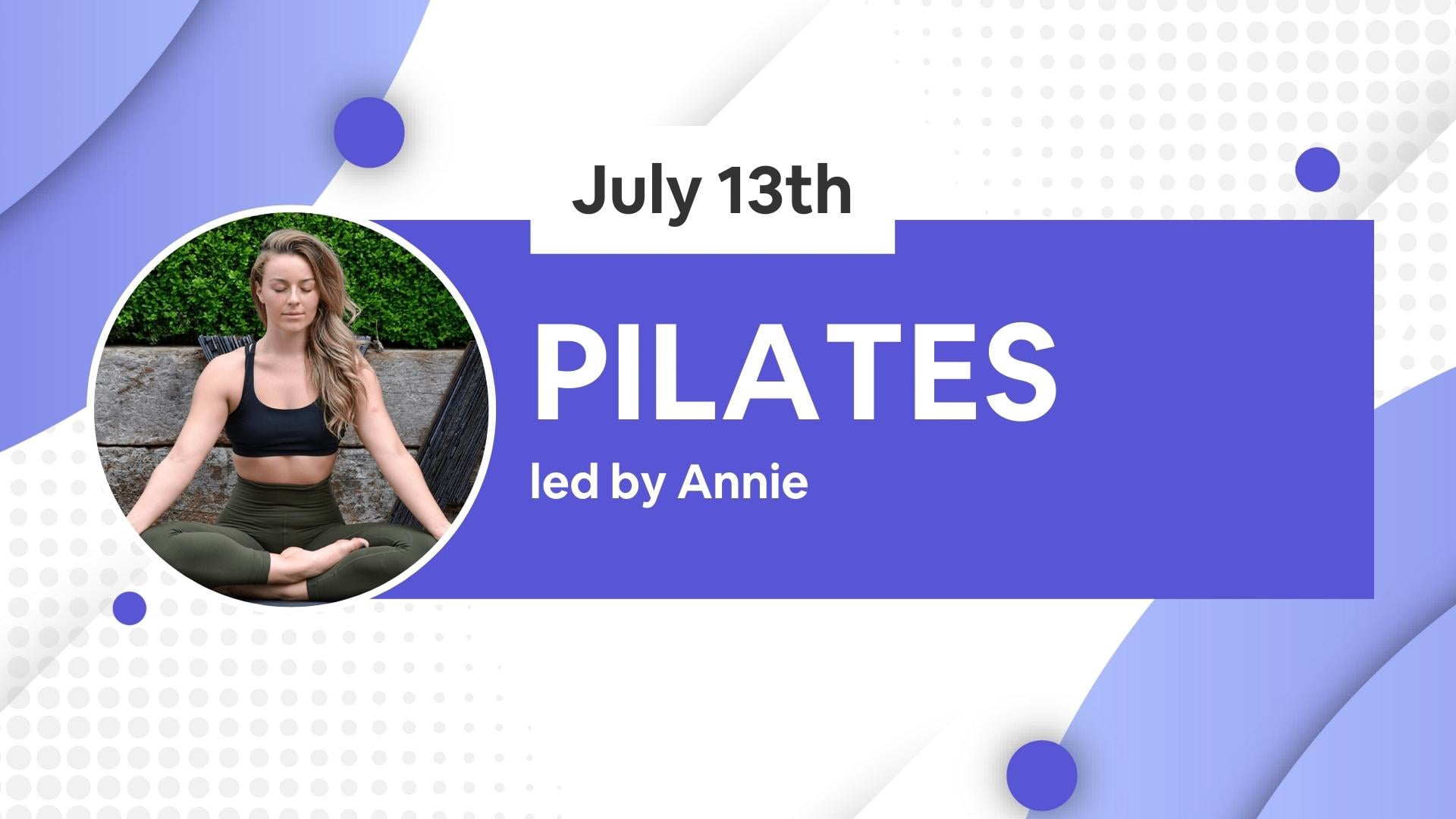 PILATES REPLAY - 13th JULY 2023 on Vimeo
