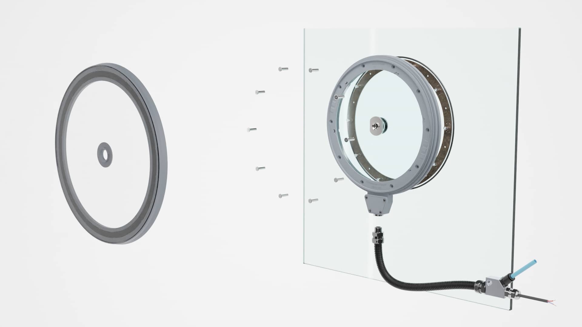 Replace Visiport with Rotoclear S3 on polycarbonate machine windows on Vimeo