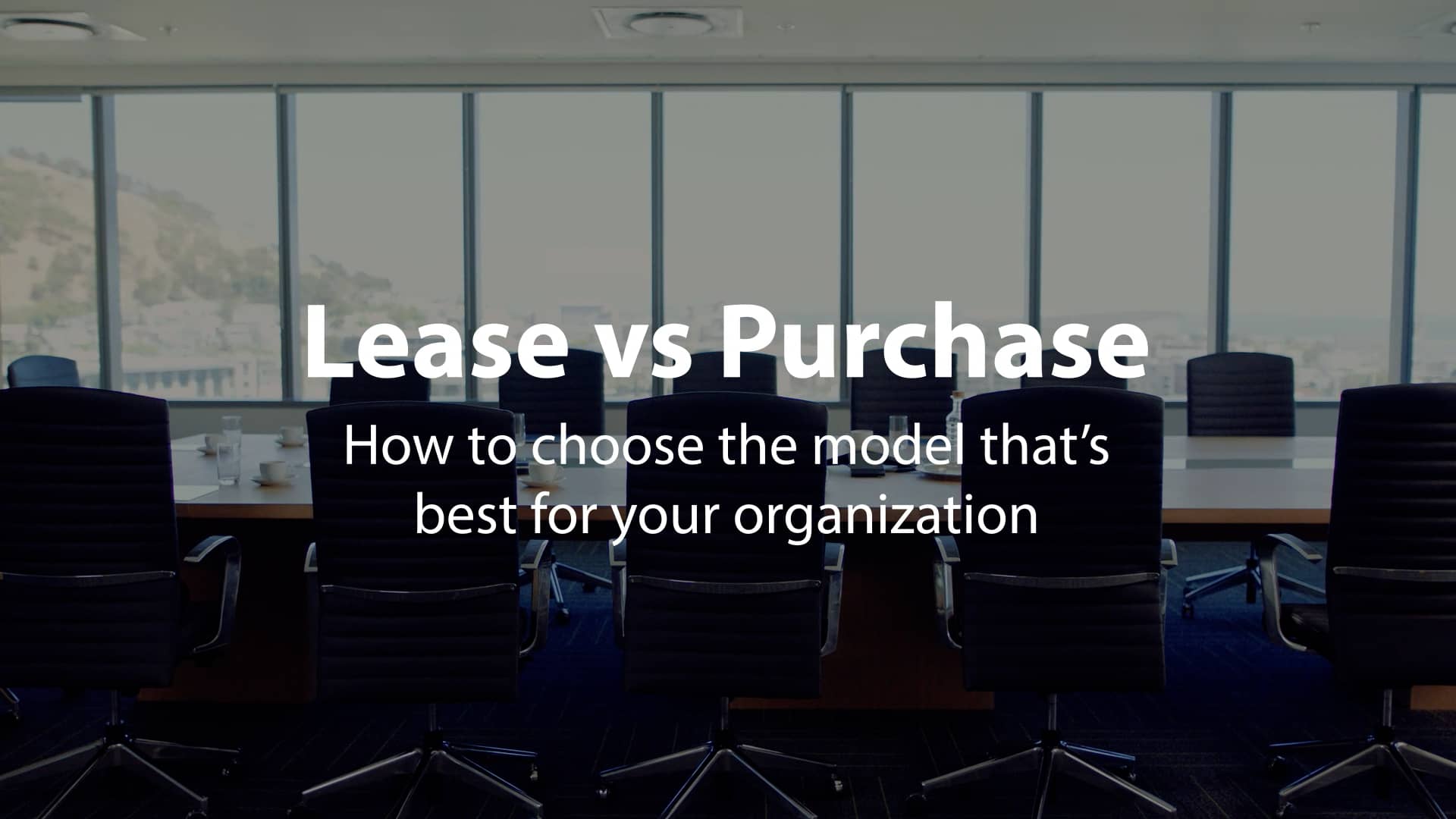 Lease vs Purchase: Choosing the Right Model on Vimeo