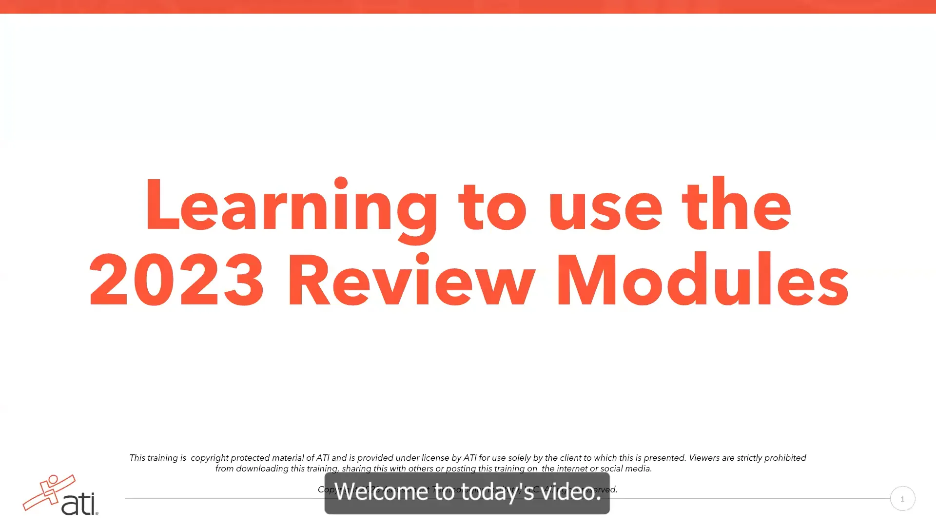 Learning to Use the 2023 Review Modules on Vimeo