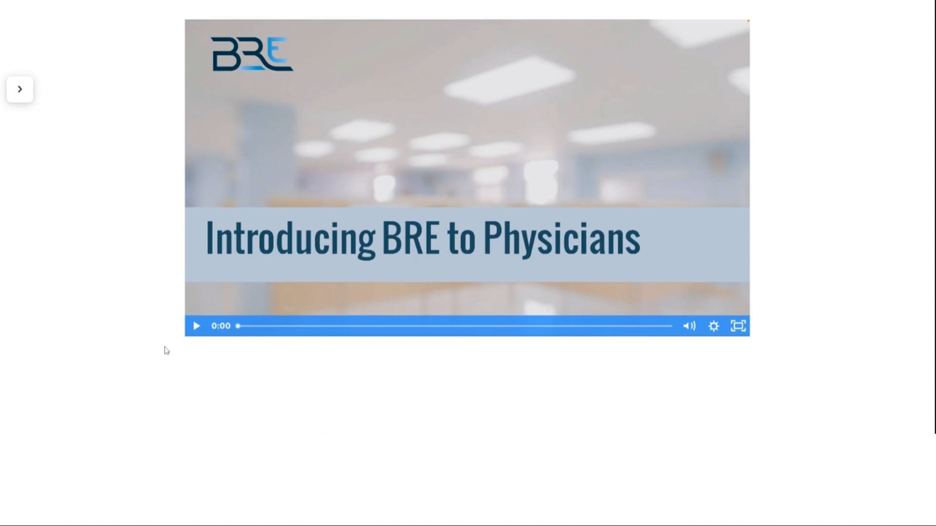 Introducing BRE To Physicians on Vimeo