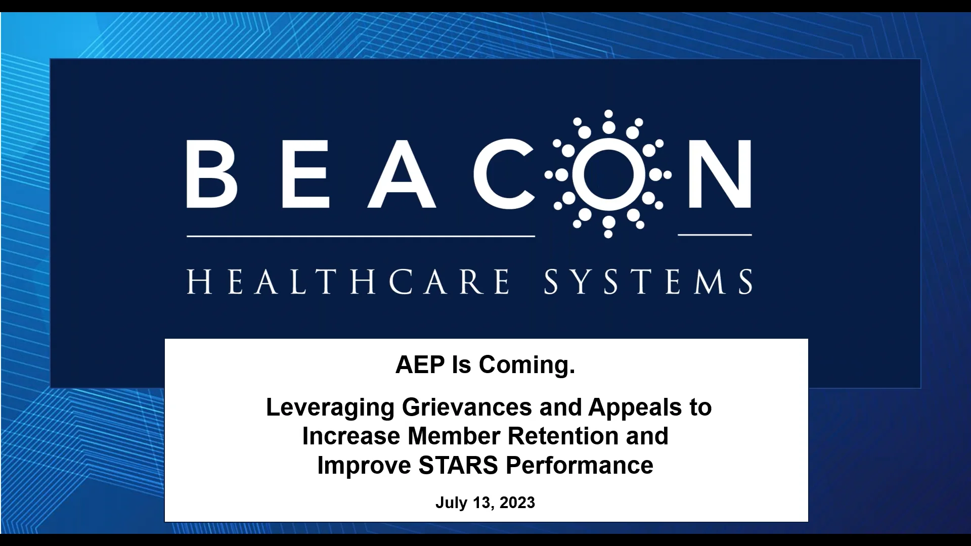 AEP Is Coming. Learn how your Grievance & Appeals unit can increase ...