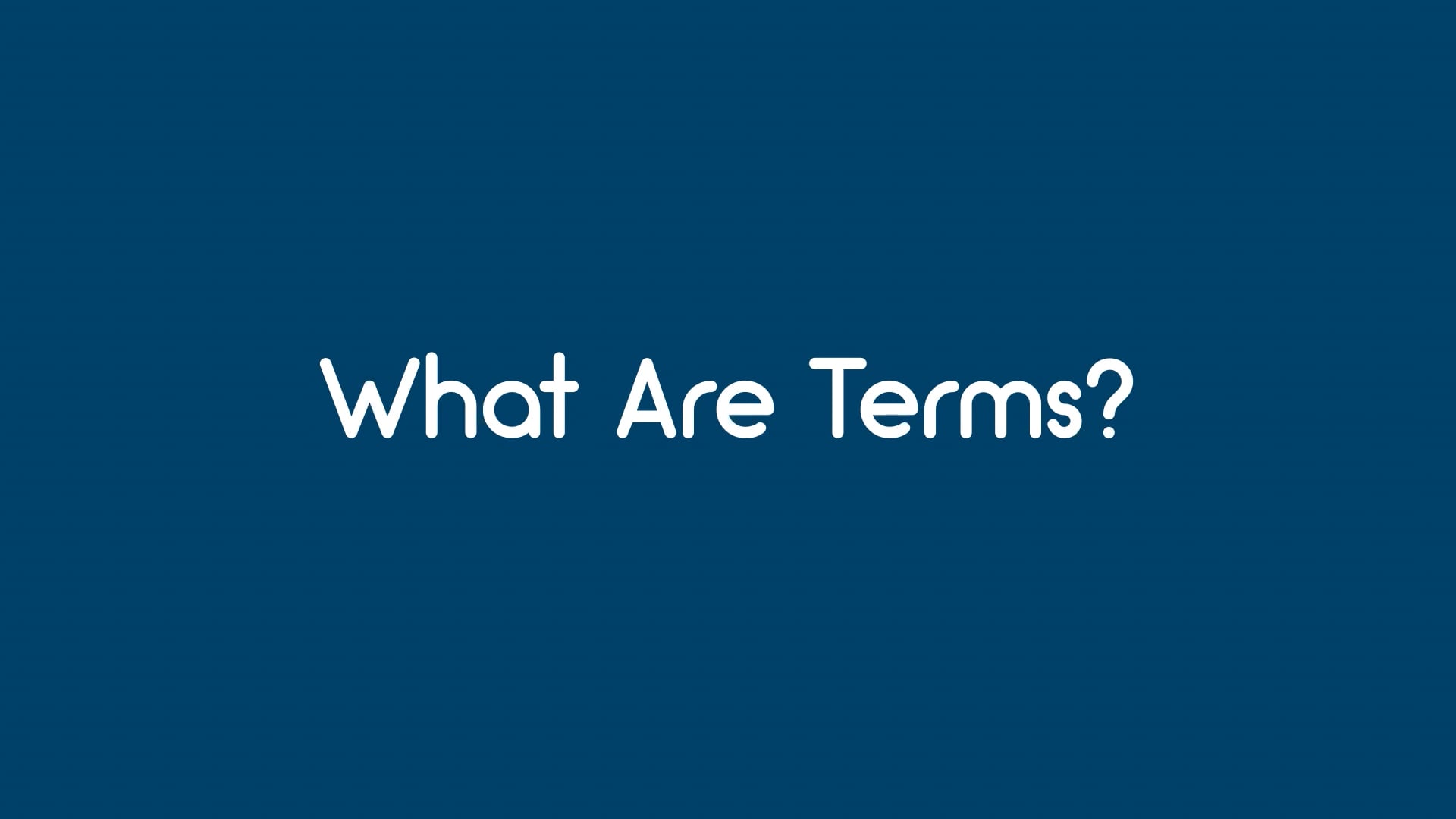 6 - What Are Terms on Vimeo
