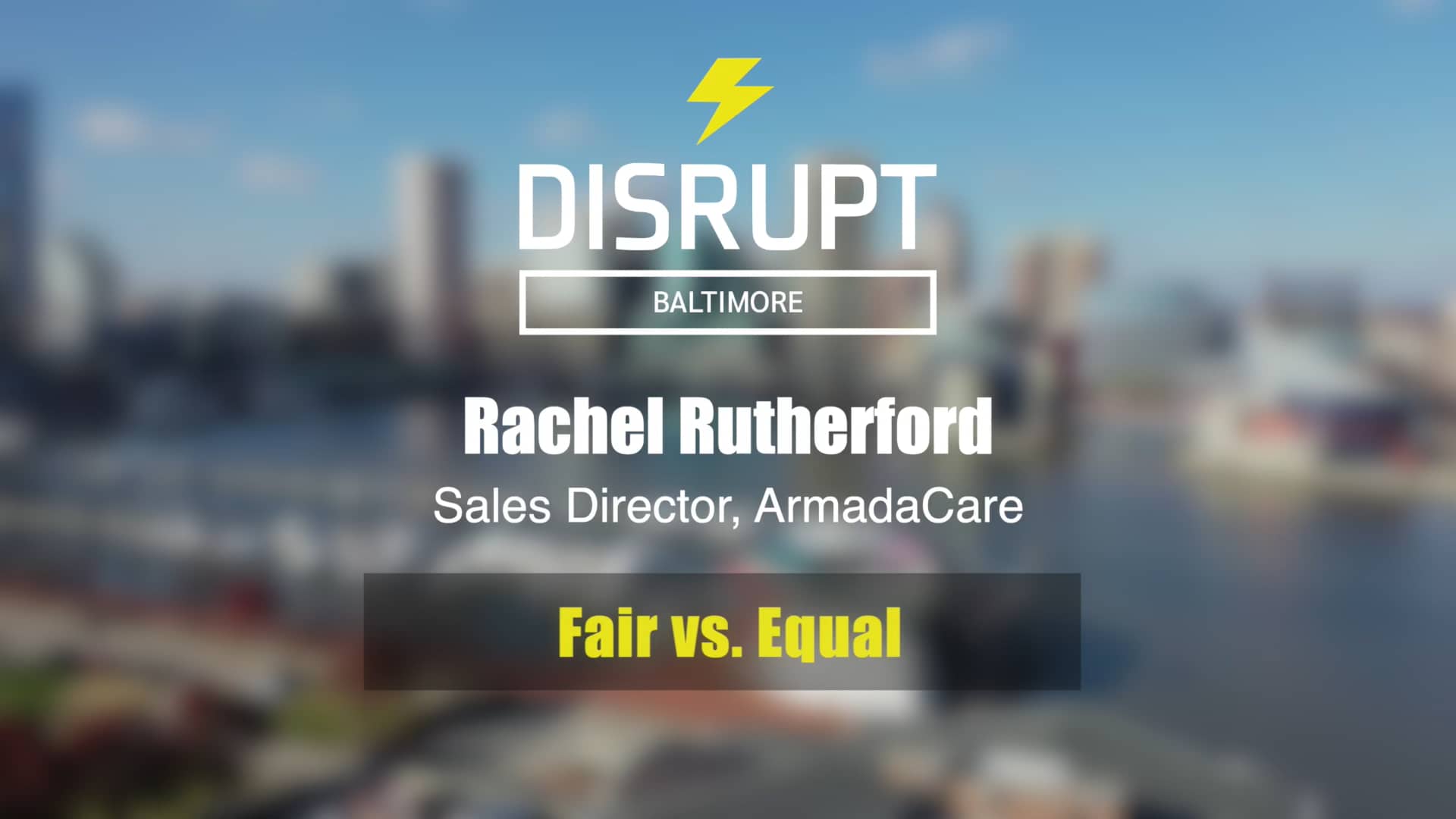 Fair vs Equal | Rachel Rutherford | DisruptHR Talks on Vimeo