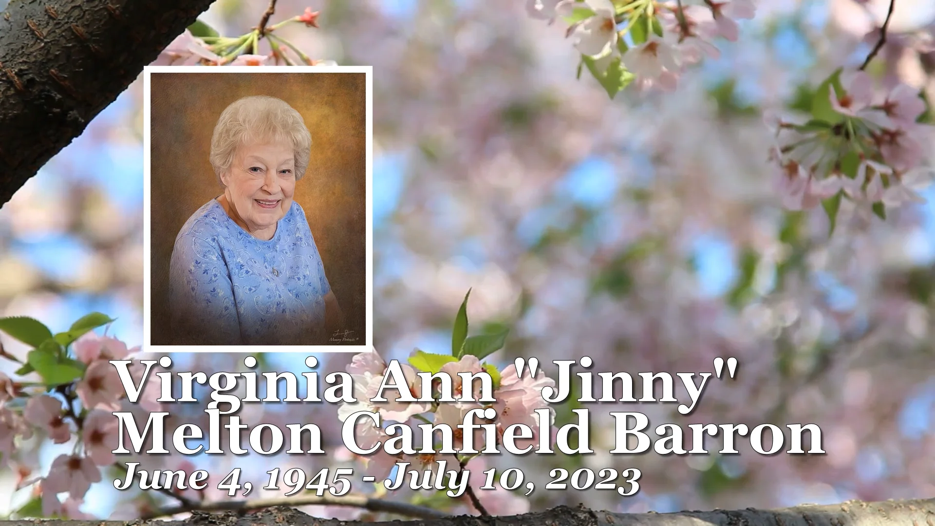 Virginia Ann "Jinny" Melton Canfield Barron - Morgan & Nay Virginia ...