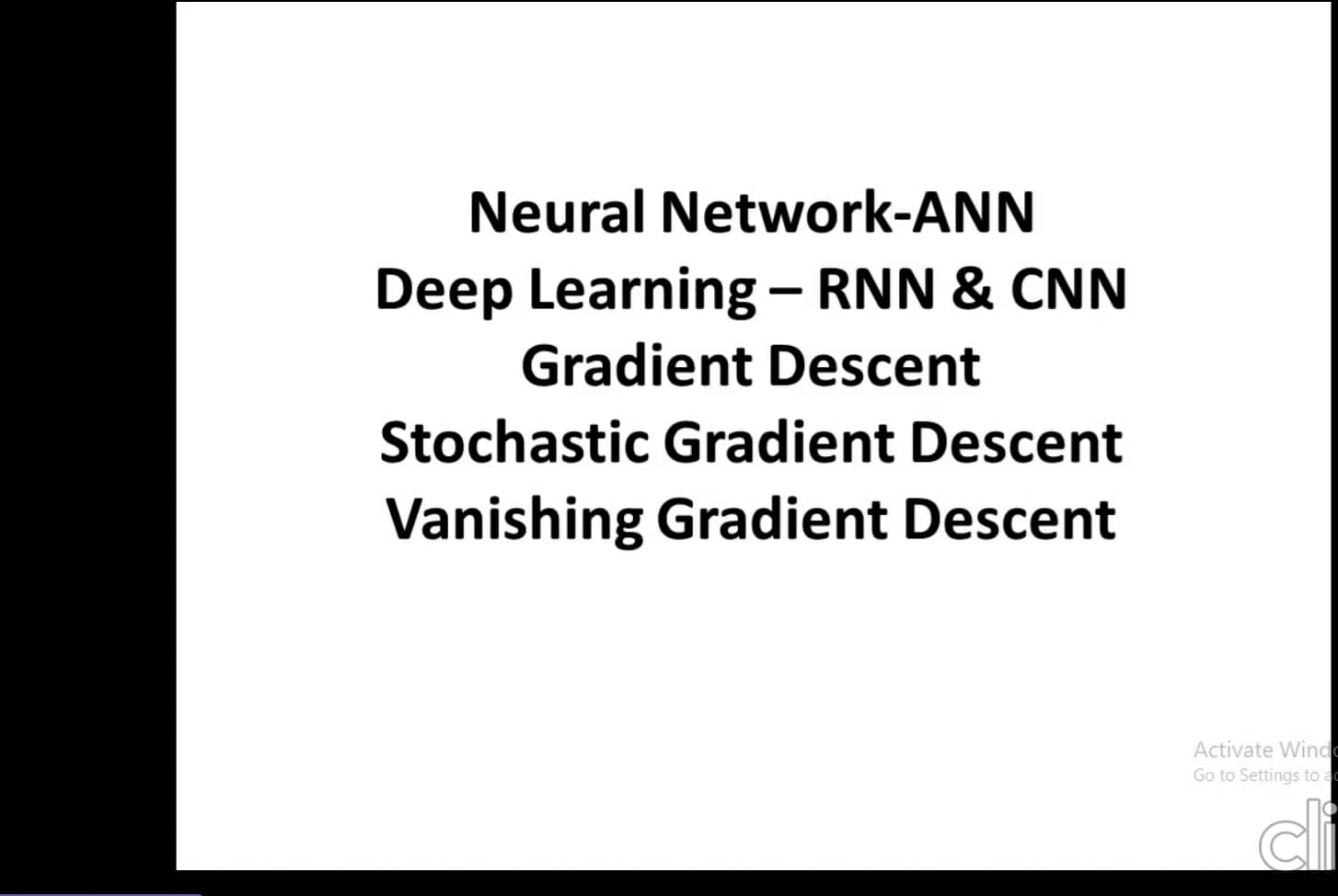 Deep Learning & Gradient Descent on Vimeo
