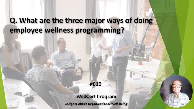#011 What does a typical "Feel-Good" Wellness program look like ...